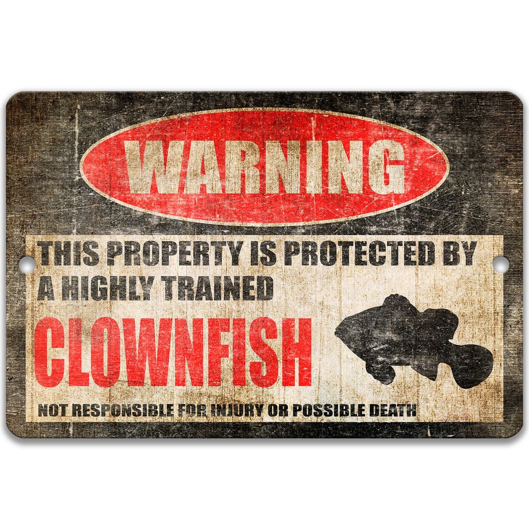 Fish Sign Clownfish Aquarium Sign Aquarium Decor Fresh Water Tank Salt ...