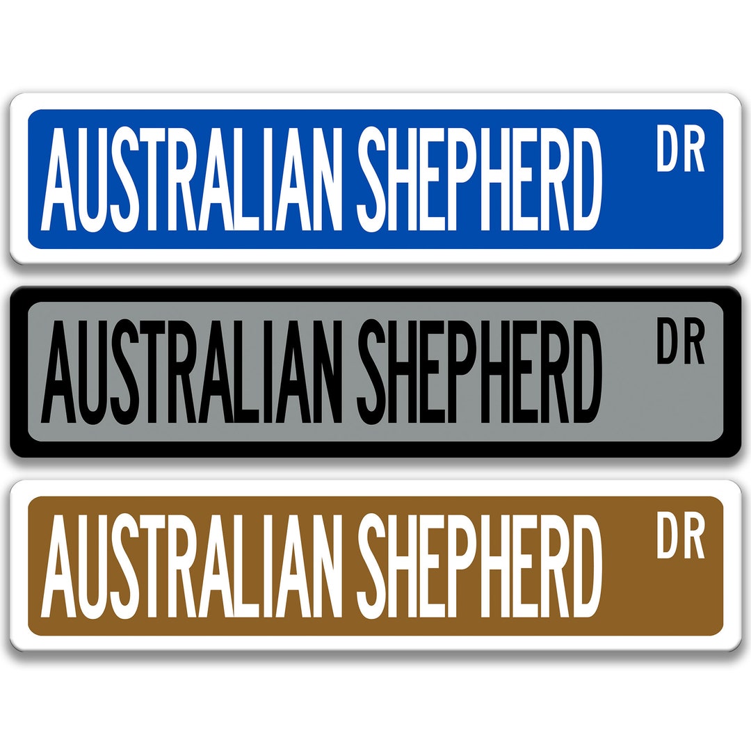 Australian Shepherd Dog Sign, Aussie Pet Decor, Australian Shepherd Dog ...