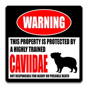 Funny Caviidae Warning Sign, Caviidae Decor, Caviidae Sign, Guinea Pig ...