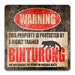 Funny Binturong Warning Sign, Binturong Decor, Binturong Sign, Bearcat ...