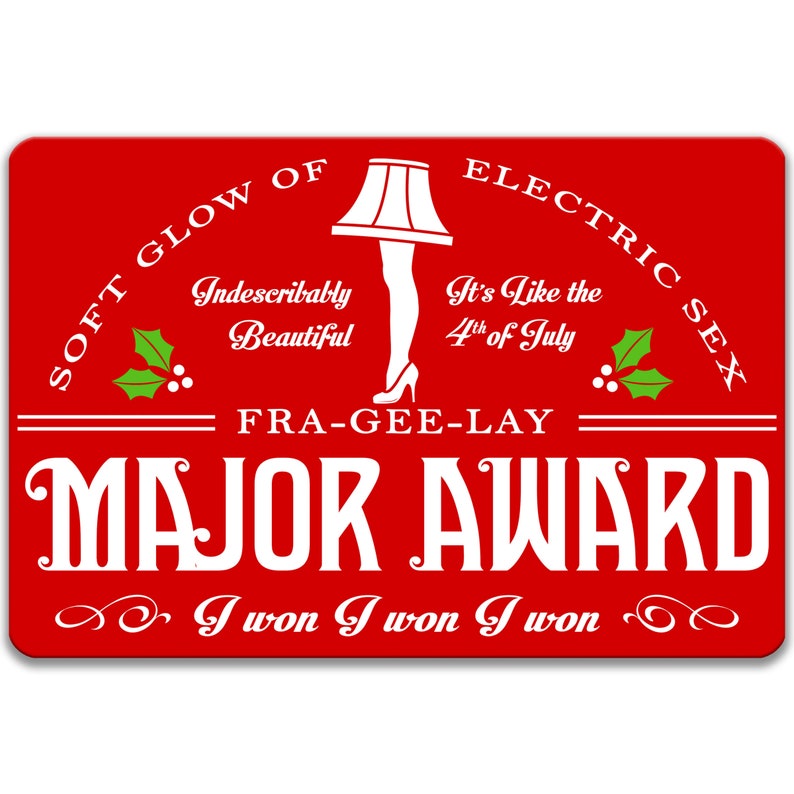 FRA-GEE-LAY Sign A Christmas Story Sign Leg Lamp Decor | Etsy