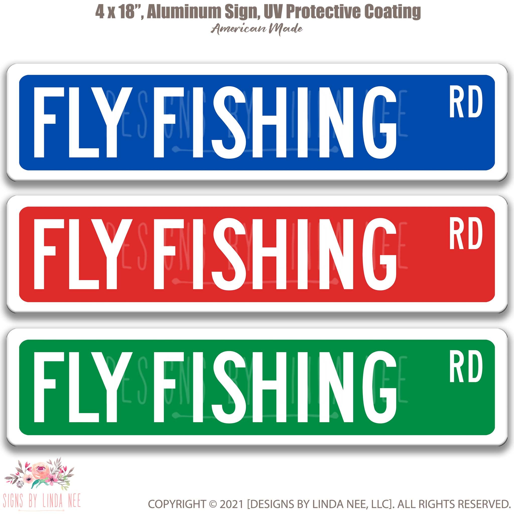 Fly Fishing Sign Gift for Fisherman Fly Fishing Decor | Etsy