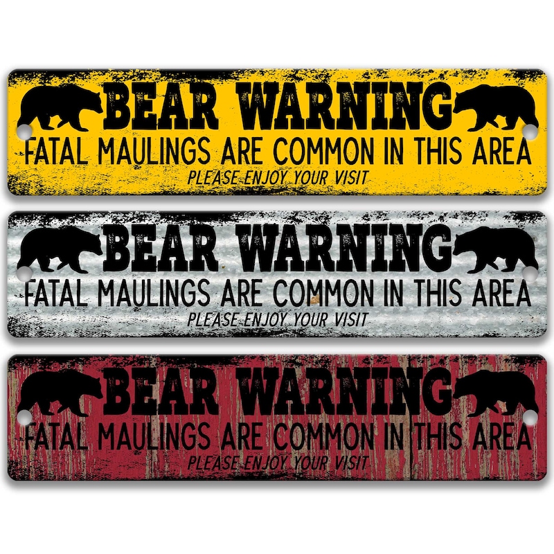 Bear Signs - Etsy