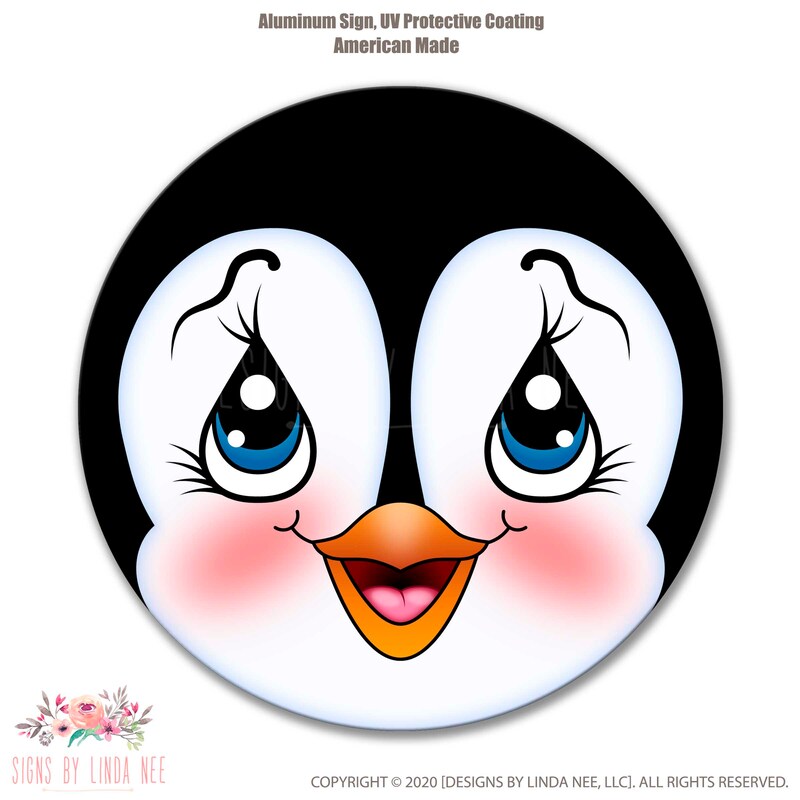Penguin Face Svg - Etsy