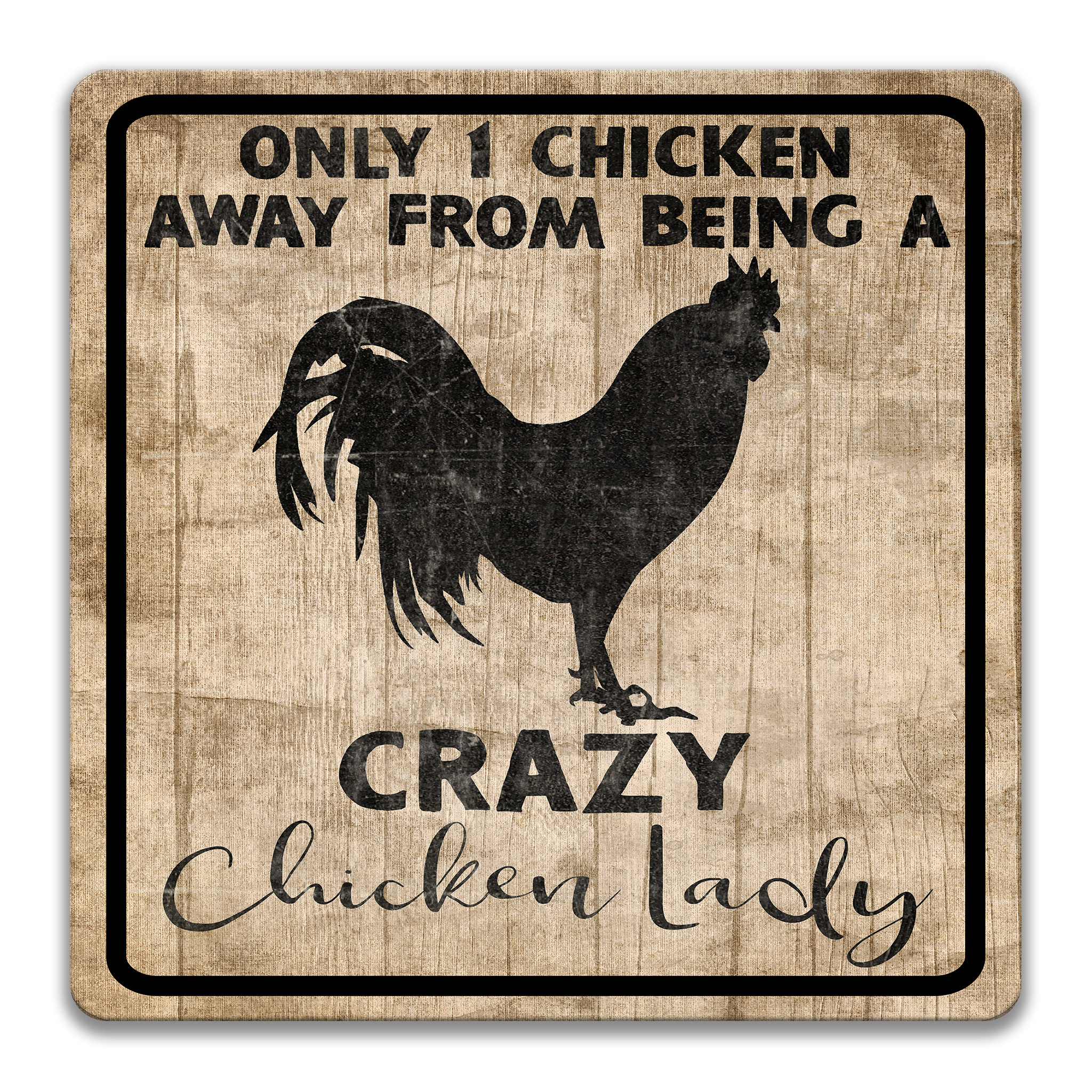 Crazy Chicken Lady Sign Funny Chicken Sign Chicken Coop Sign - Etsy