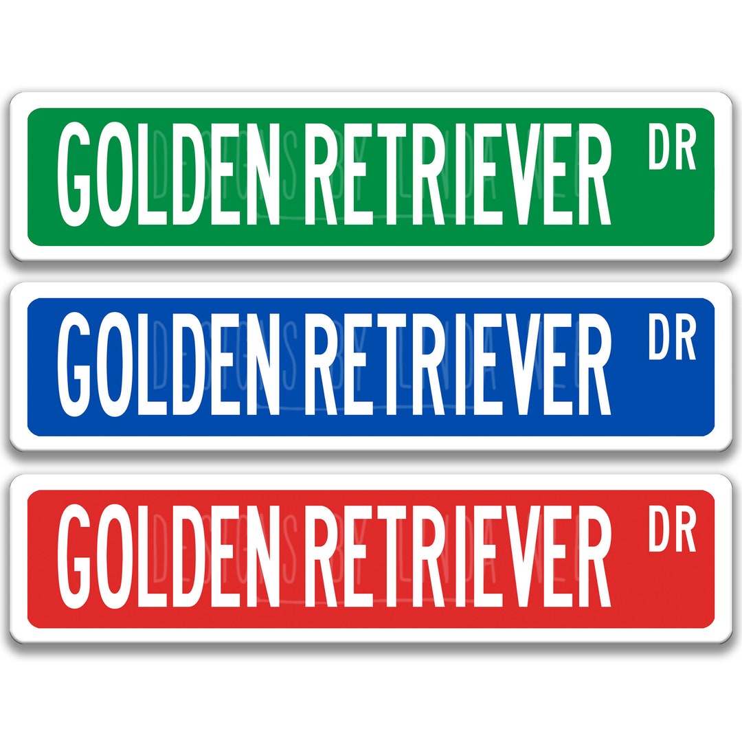 Golden Retriever Sign Golden Retriever Dog Retriever Dog Lover Gift ...