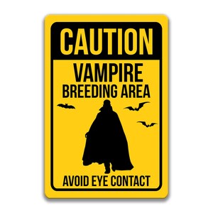 Vampire Sign Vampire Breeding Area Vampire Gift Urban - Etsy