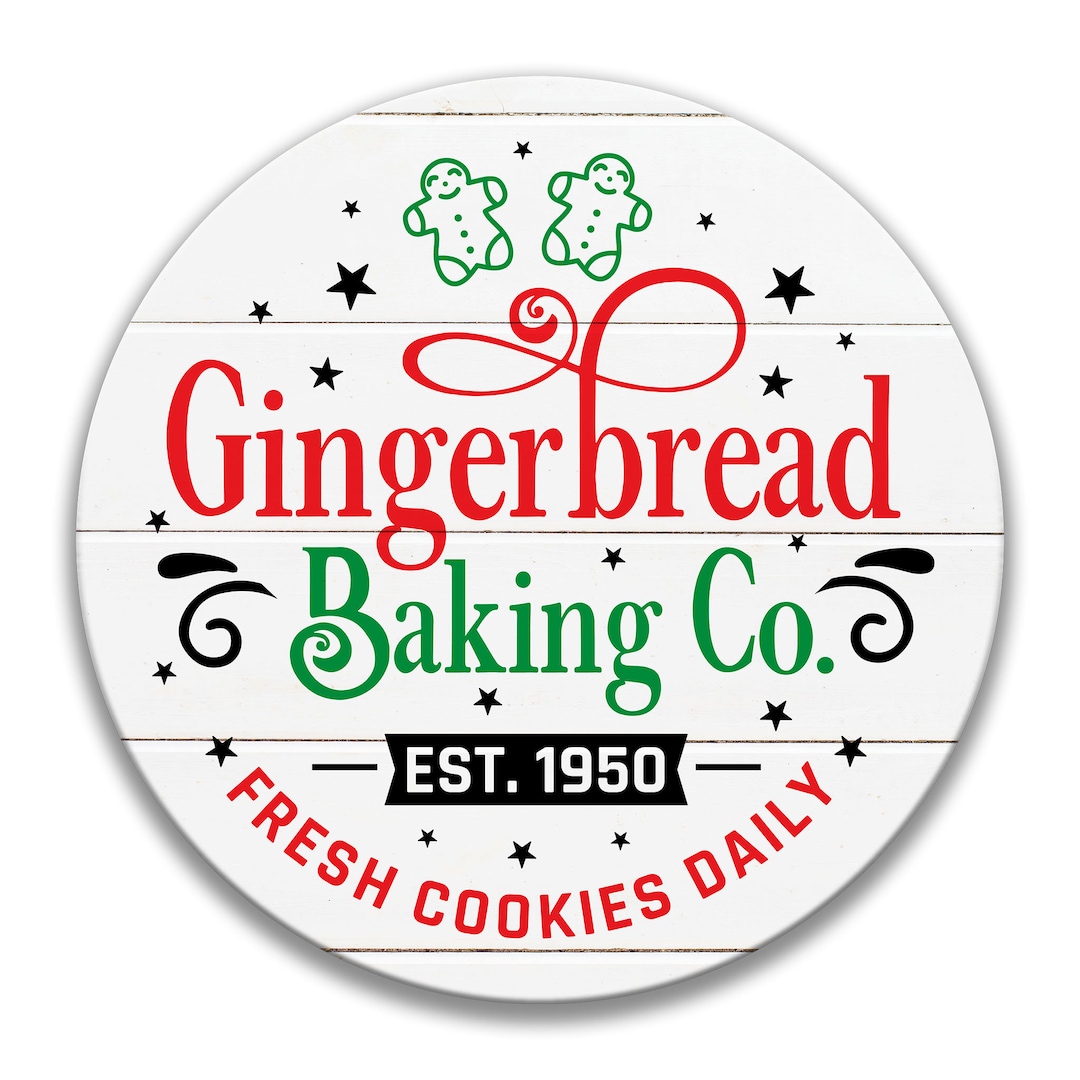 Gingerbread Sign, Gingerbread Decor, Christmas Wreath Sign, Xmas Decor ...