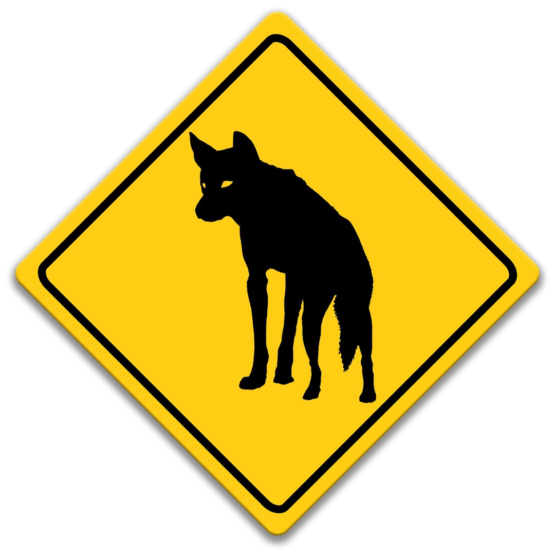 Coyote Crossing Sign, Coyote Xing Sign, Coyote Decor, Coyote Sign ...