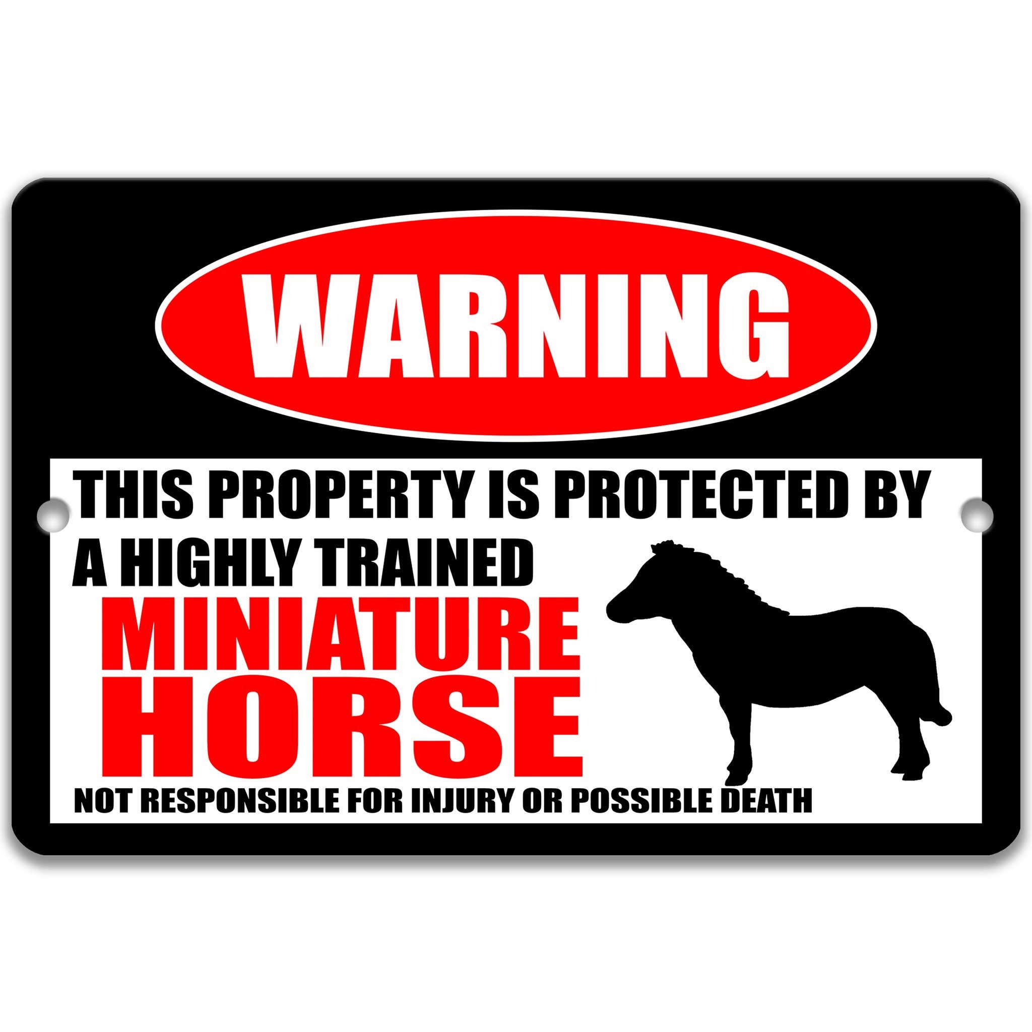 Miniature Horse Sign Mini Horse Warning Sign Horse Barn Sign - Etsy