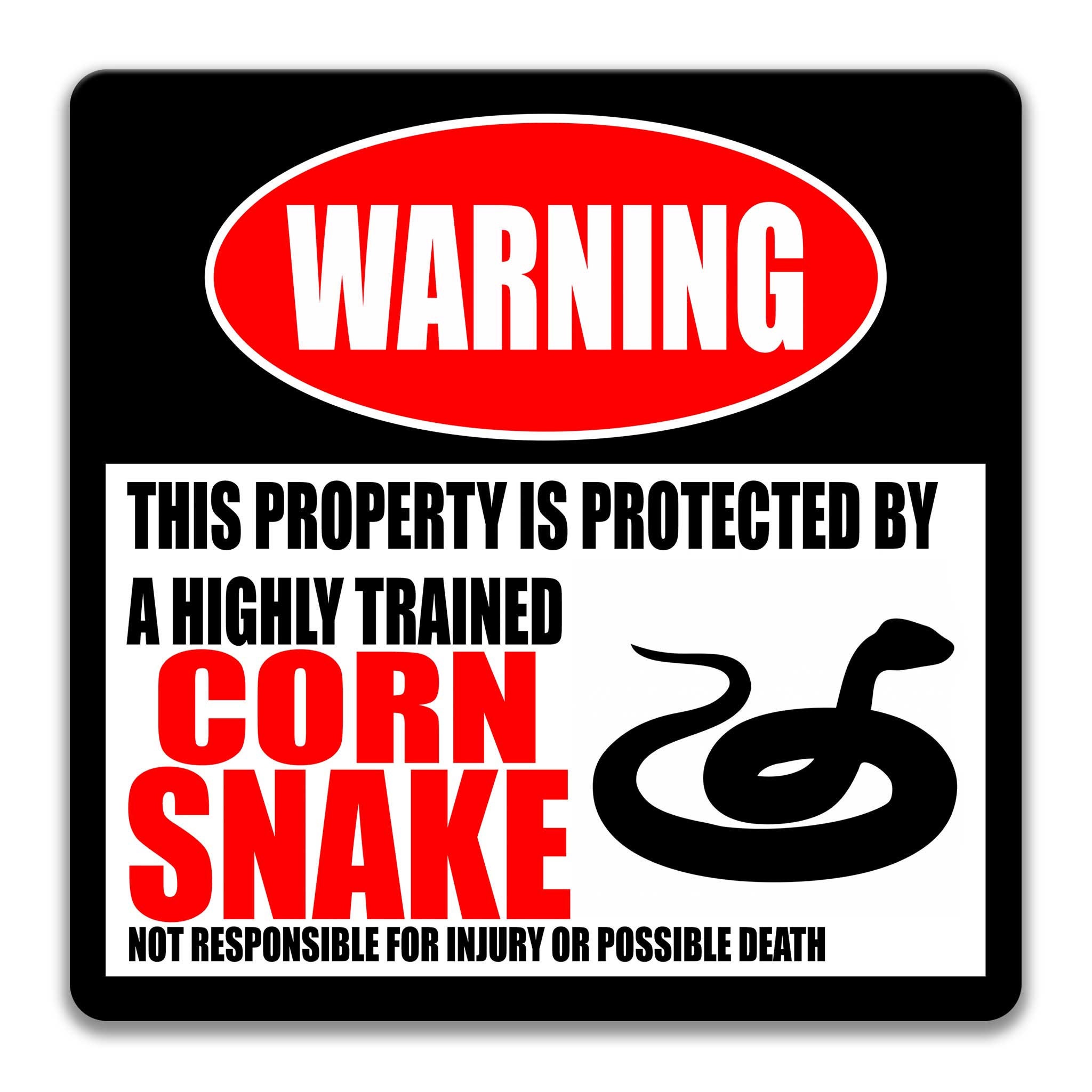 Corn Snake Warning Sign Corn Snake Sign Corn Snake Gift Corn | Etsy