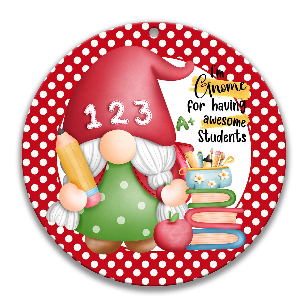 Teacher Sign, Back to School Gift, Gnome Sign, Preschool Teacher ...