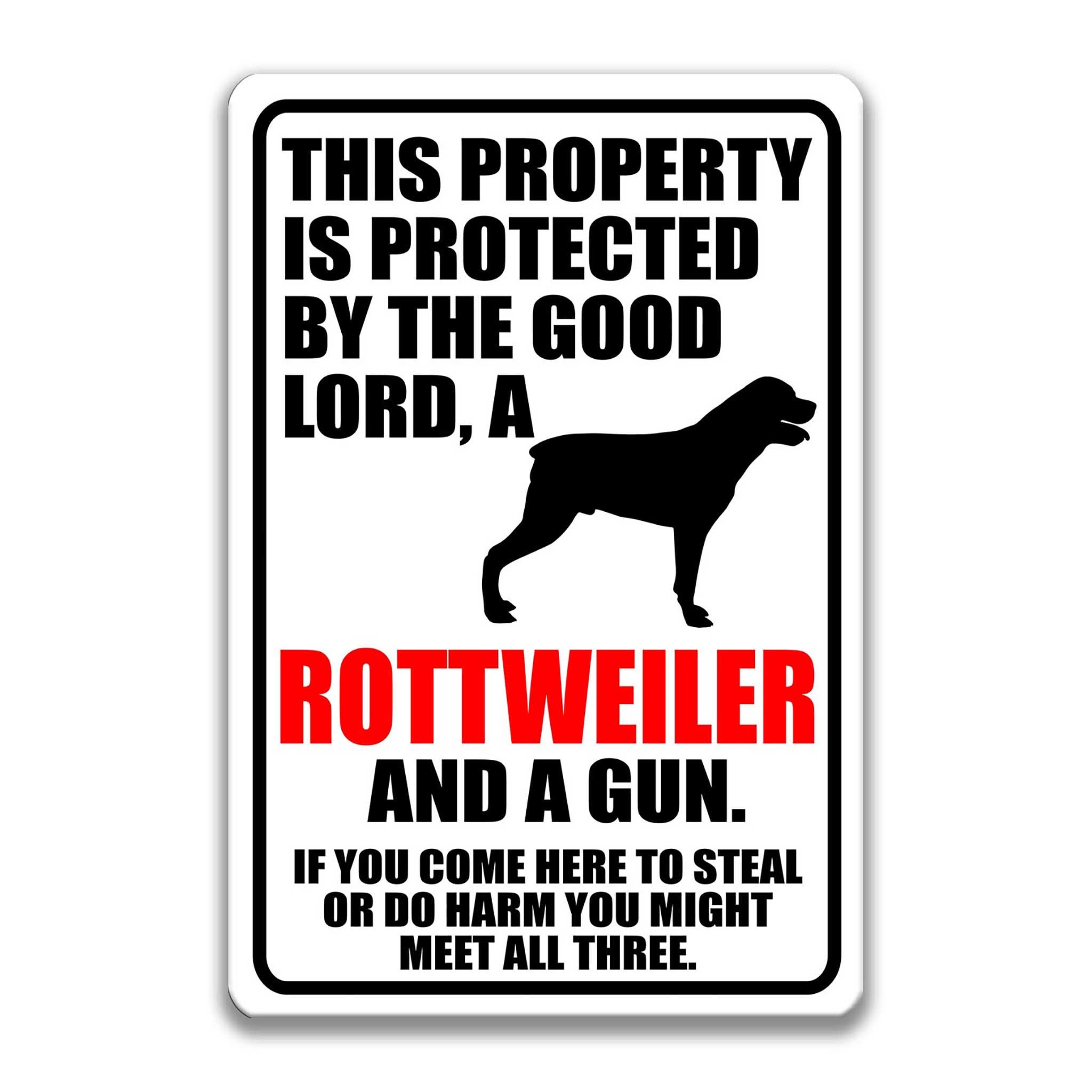 Rottweiler Dog Sign Dog Warning Sign Dog Sign Warning Sign - Etsy