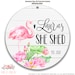 Personalized She Shed Sign, She Shed Gift, Pink Flamingo Custom Woman's ...