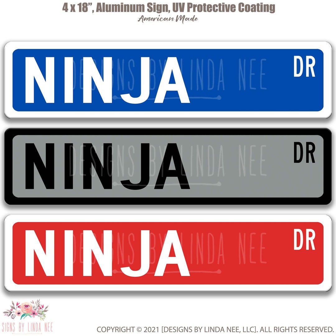Ninja Sign Sign for Ninja Ninja Birthday Party Sign Q-SSO005 - Etsy