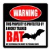Funny Bat Warning Sign, Bat Decor, Bat Sign, Flittermouse Sign, Vampire ...