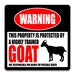 Goat Warning Sign Funny Goat Sign Goat Decor Barn Sign Yard Sign Goat ...