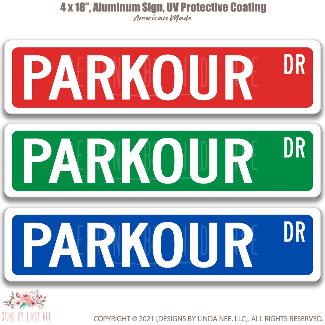 Parkour Sign, Parkour Gift Idea, Parkour Decor, Parkour Wall Art ...
