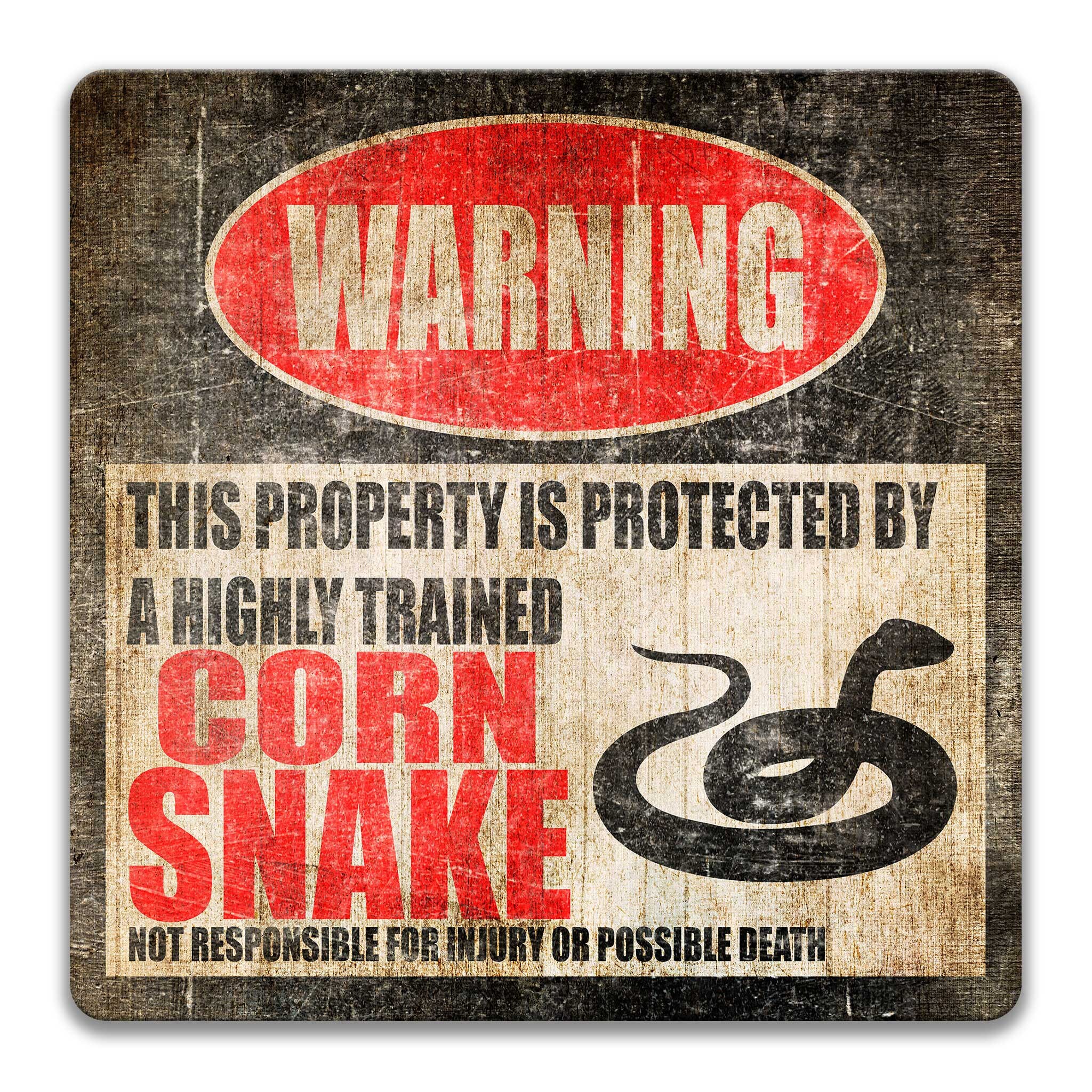 Corn Snake Warning Sign Corn Snake Sign Corn Snake Gift Corn | Etsy