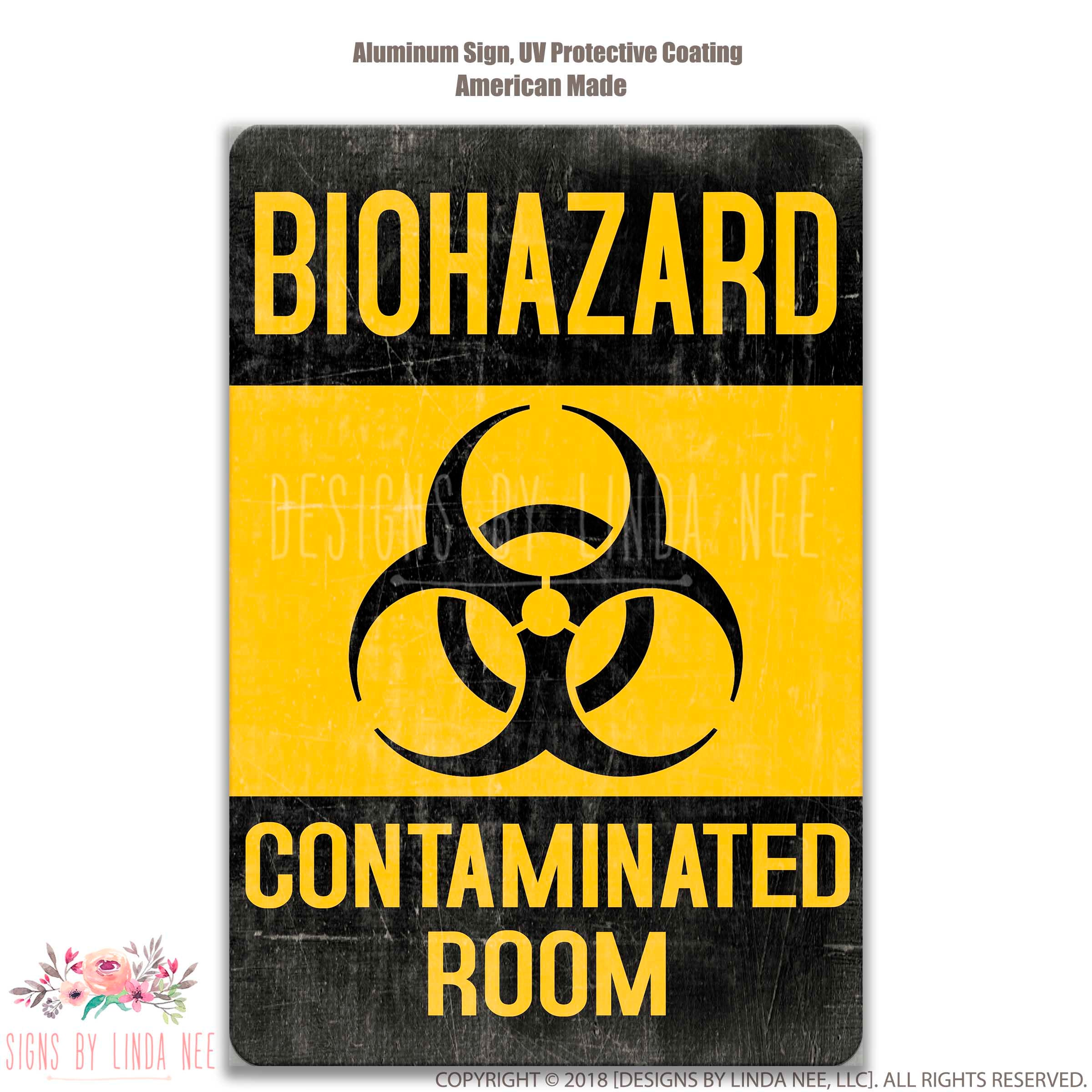 Kids Room Sign BIOHAZARD Contaminated Room Funny Sign Game | Etsy