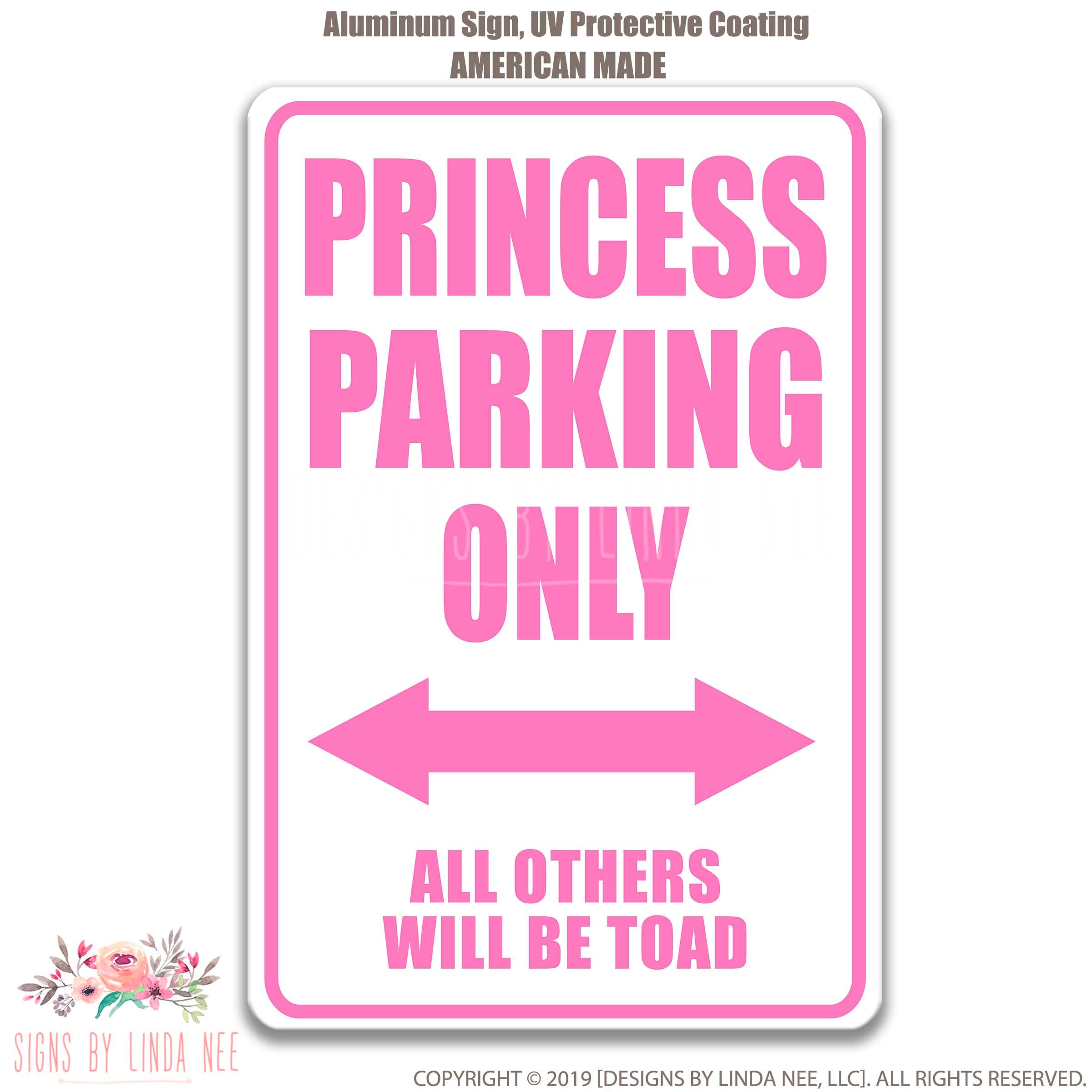 Princess Parking Sign Princess Decor Bike Sign Garage Sign - Etsy