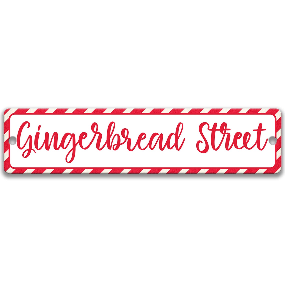 Gingerbread Sign Front Yard Sign Gingerbread Street Sign Front - Etsy
