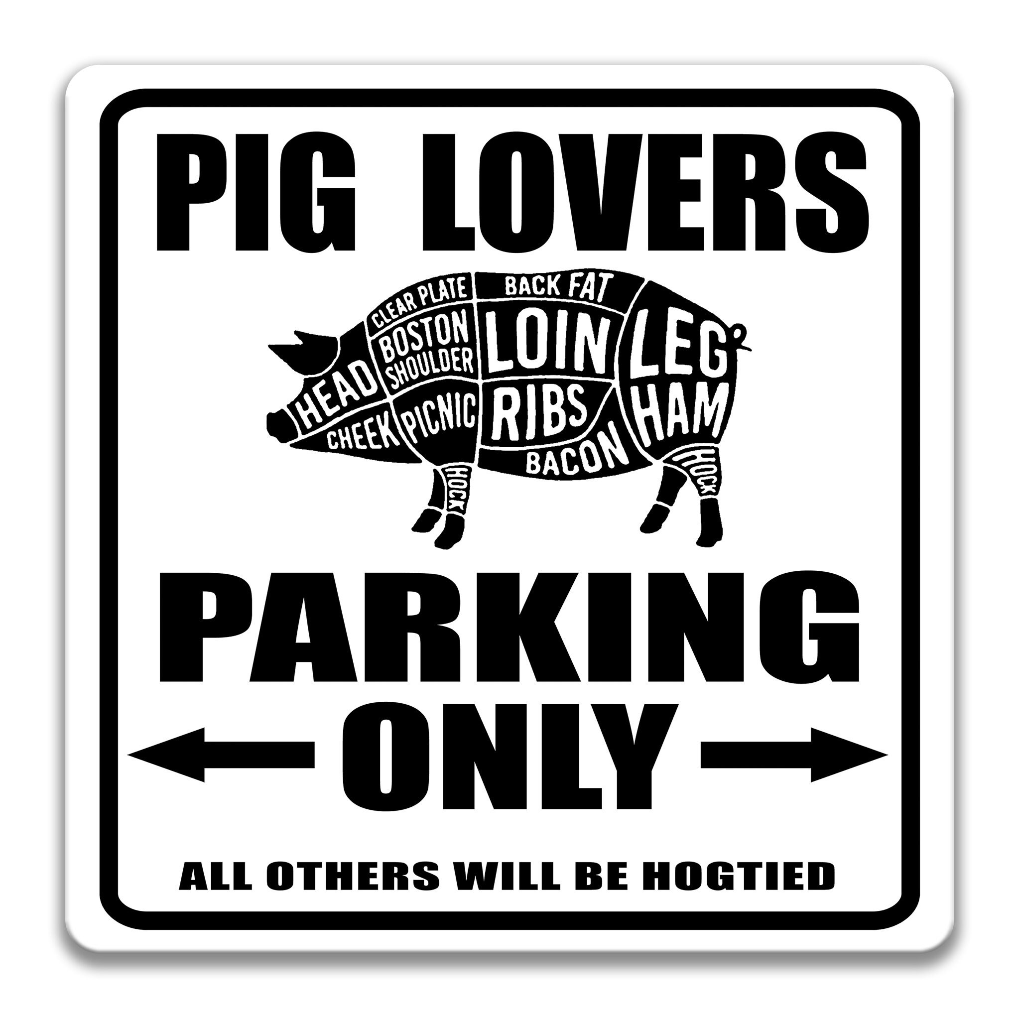 Funny Pig Lovers Sign Meat Eater Gift Pig Gift Farm Animal - Etsy