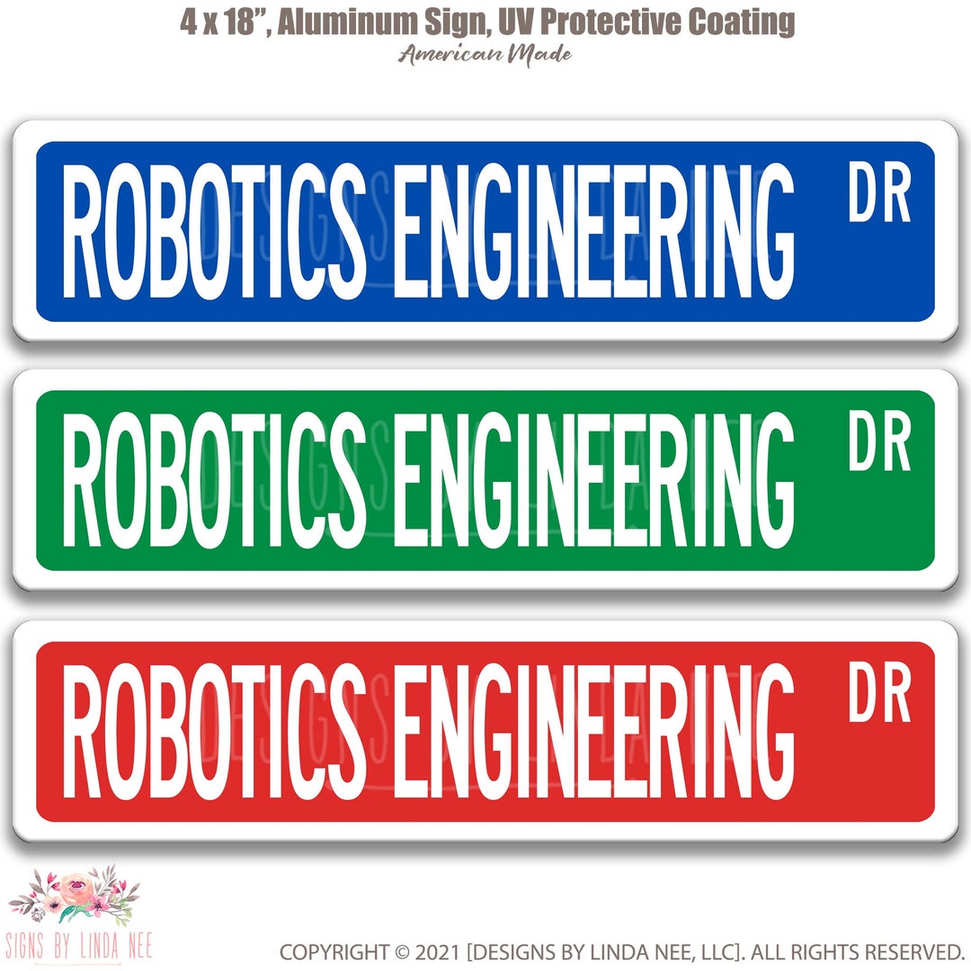 Robotics Engineering Sign, Robotics Engineering Gift, Robotics ...