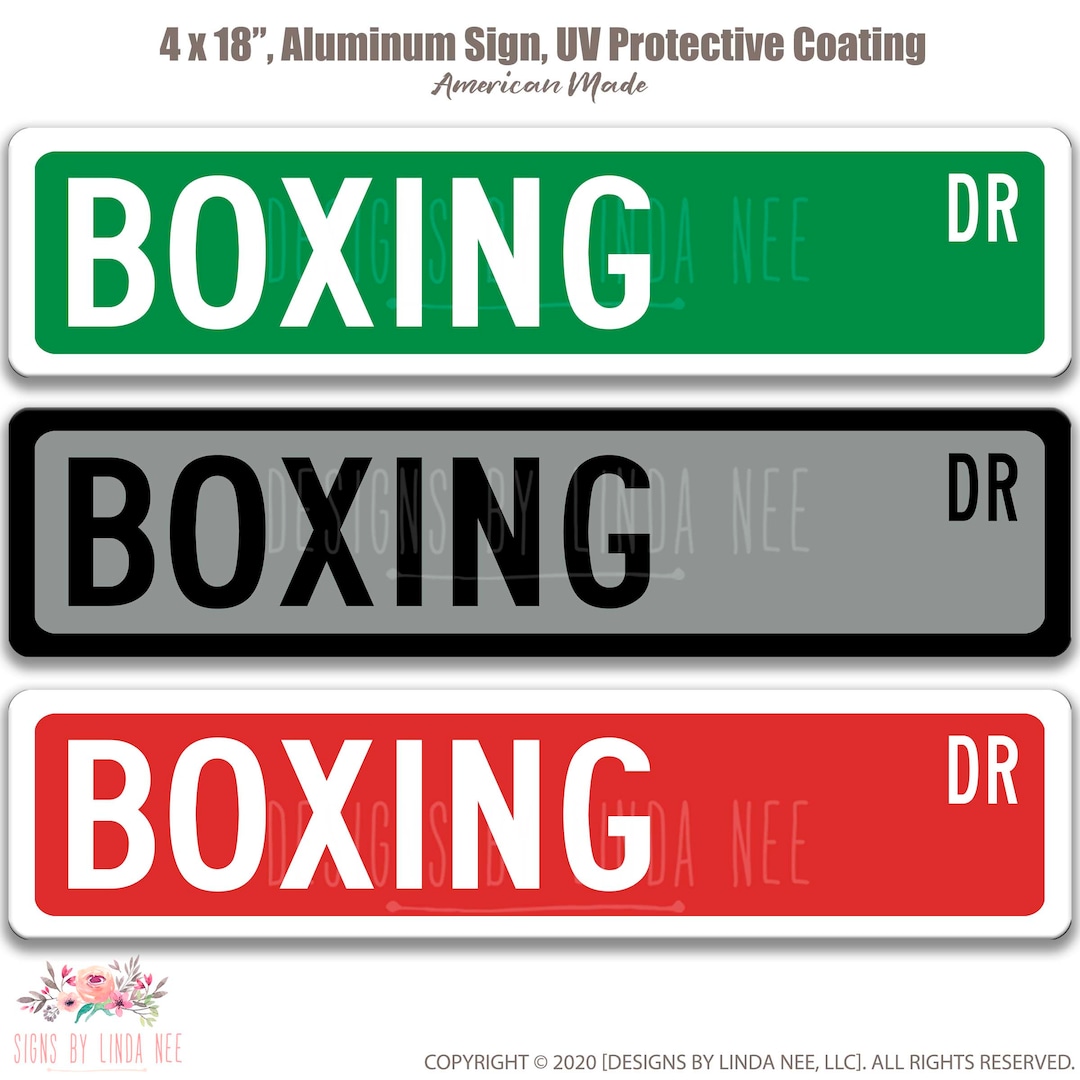 Boxing, Boxing Sign, Gift for Boxer, Boxing Decor, Boxing Wall Sign ...