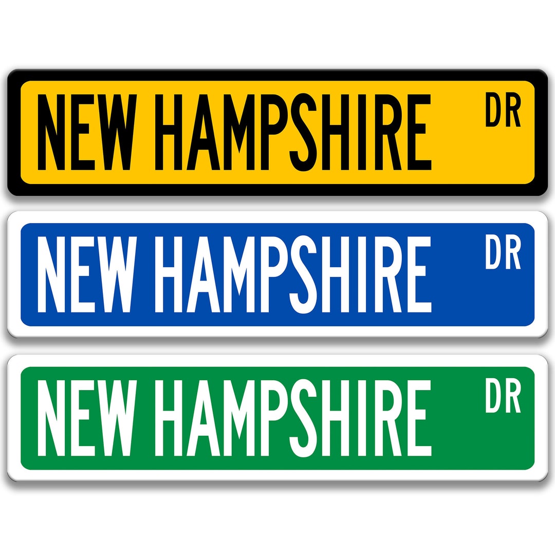 New Hampshire Sign, New Hampshire Lakes, New Hampshire Visitor Gift ...