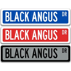 Black Angus Sign, Cow Sign Cattle Sign Farm Sign Cow Gift Cow Lover ...