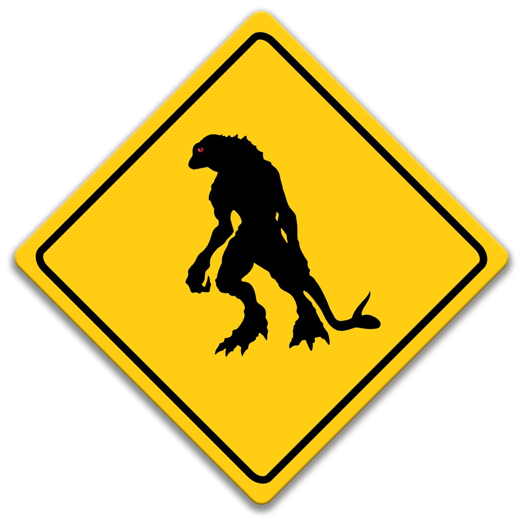Lizard Man Crossing Sign, Reptilian Aliens, Bipedal Hominid-like ...