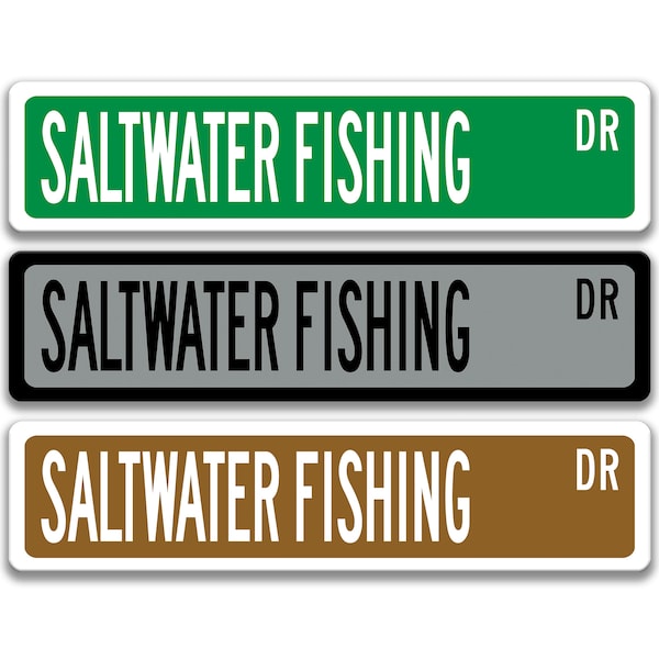 Saltwater Fishing Sign - Etsy