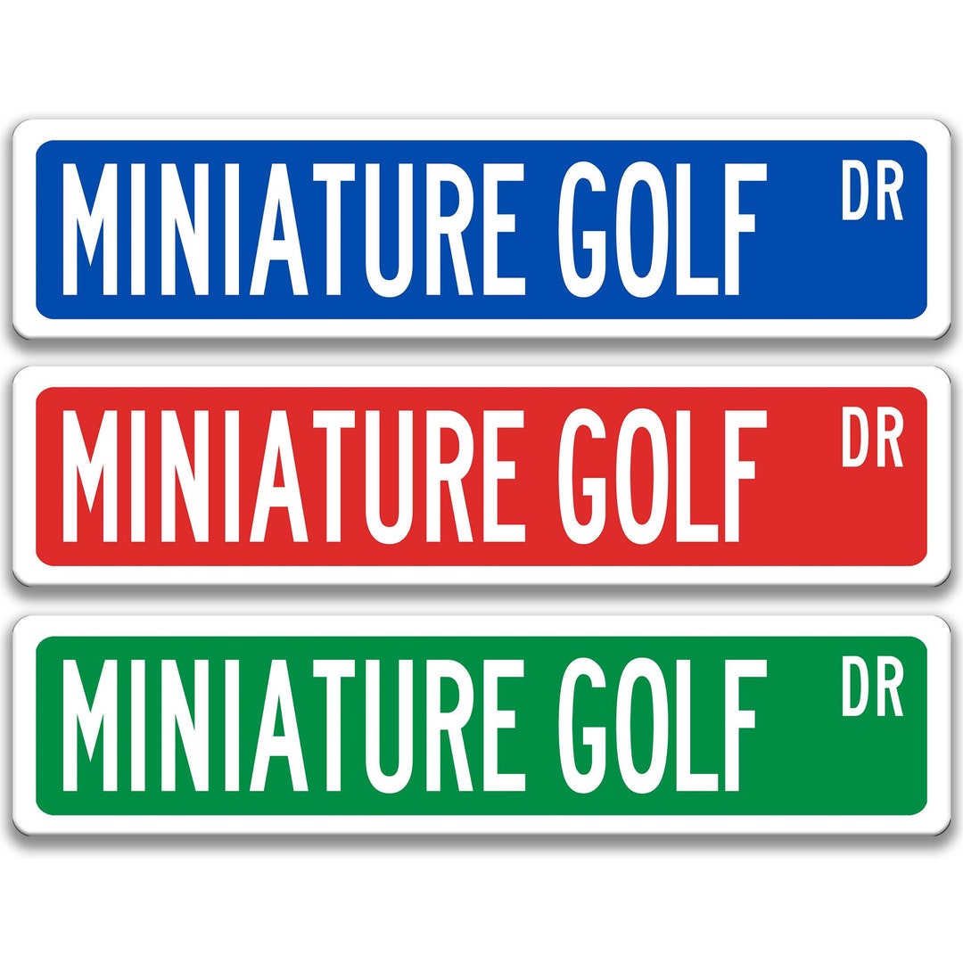 Miniature Golf, Miniature Golf Sign, Miniature Golf Decor, Miniature ...