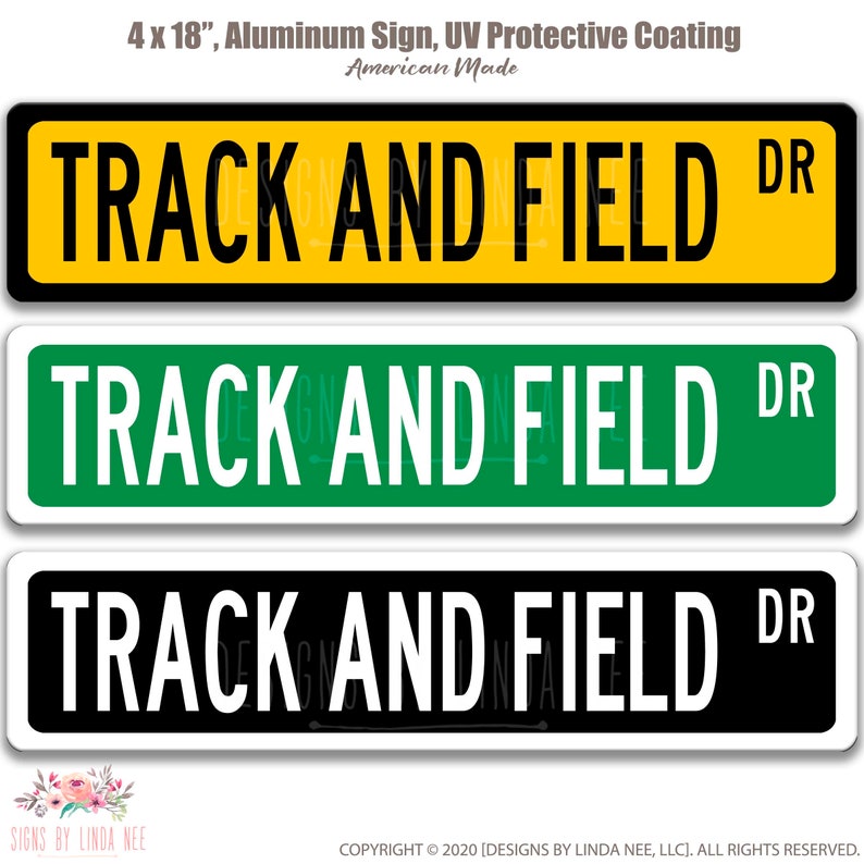 Track and Field Sign, Track and Field Gift, Track and Field Wall Decor ...