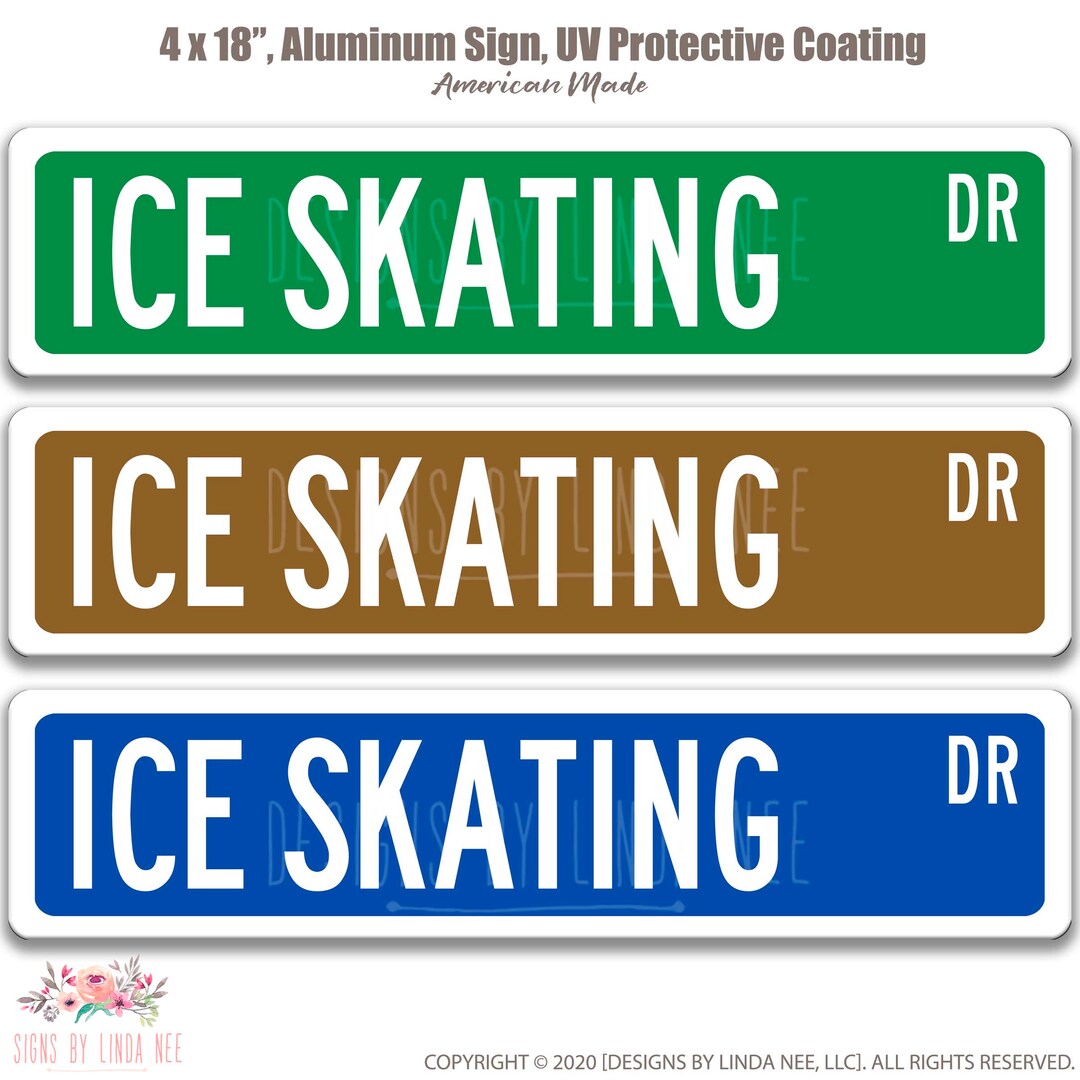 Ice Skating, Ice Skating Sign, Ice Skating Gift, Figure Skating Gifts ...
