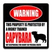 Capybara Sign, Capybara Warning Sign, Rodent Sign, Capybara Decor, No ...