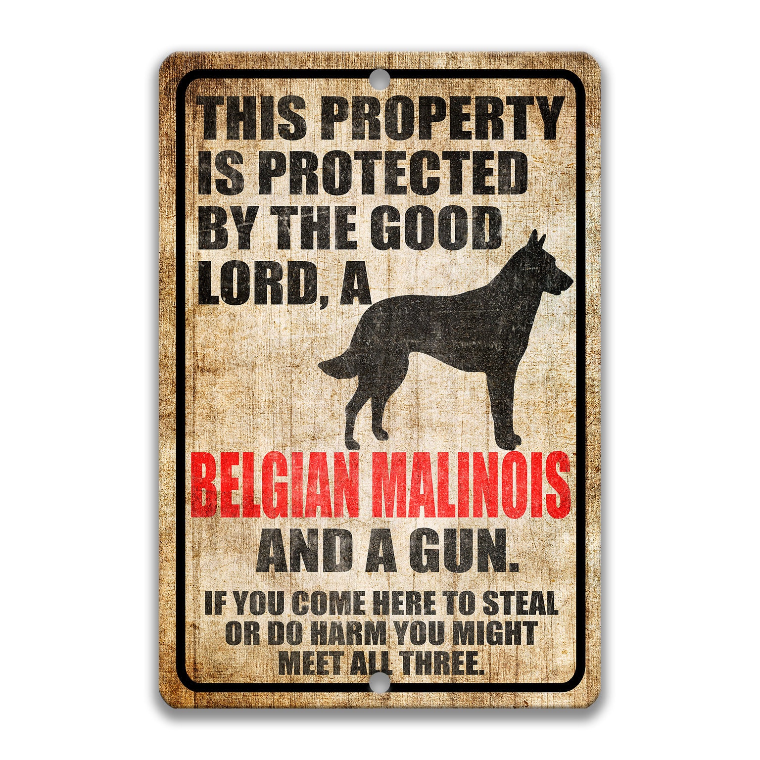 Belgian Malinois Sign Dog Warning Sign Dog Sign Warning Sign - Etsy