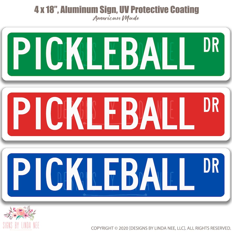 Pickleball Sign Pickleball Gift Pickleball Street Sign - Etsy