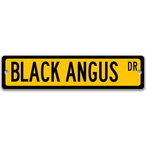 Black Angus Sign, Cow Sign Cattle Sign Farm Sign Cow Gift Cow Lover ...
