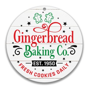 Gingerbread Sign, Gingerbread Decor, Christmas Wreath Sign, Xmas Decor ...