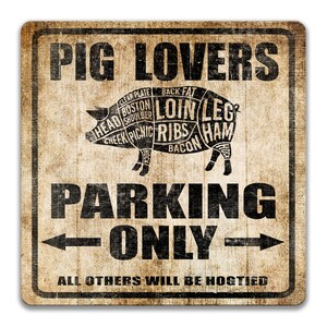 Funny Pig Lovers Sign, Meat Eater Gift, Pig Gift, Farm Animal Decor ...