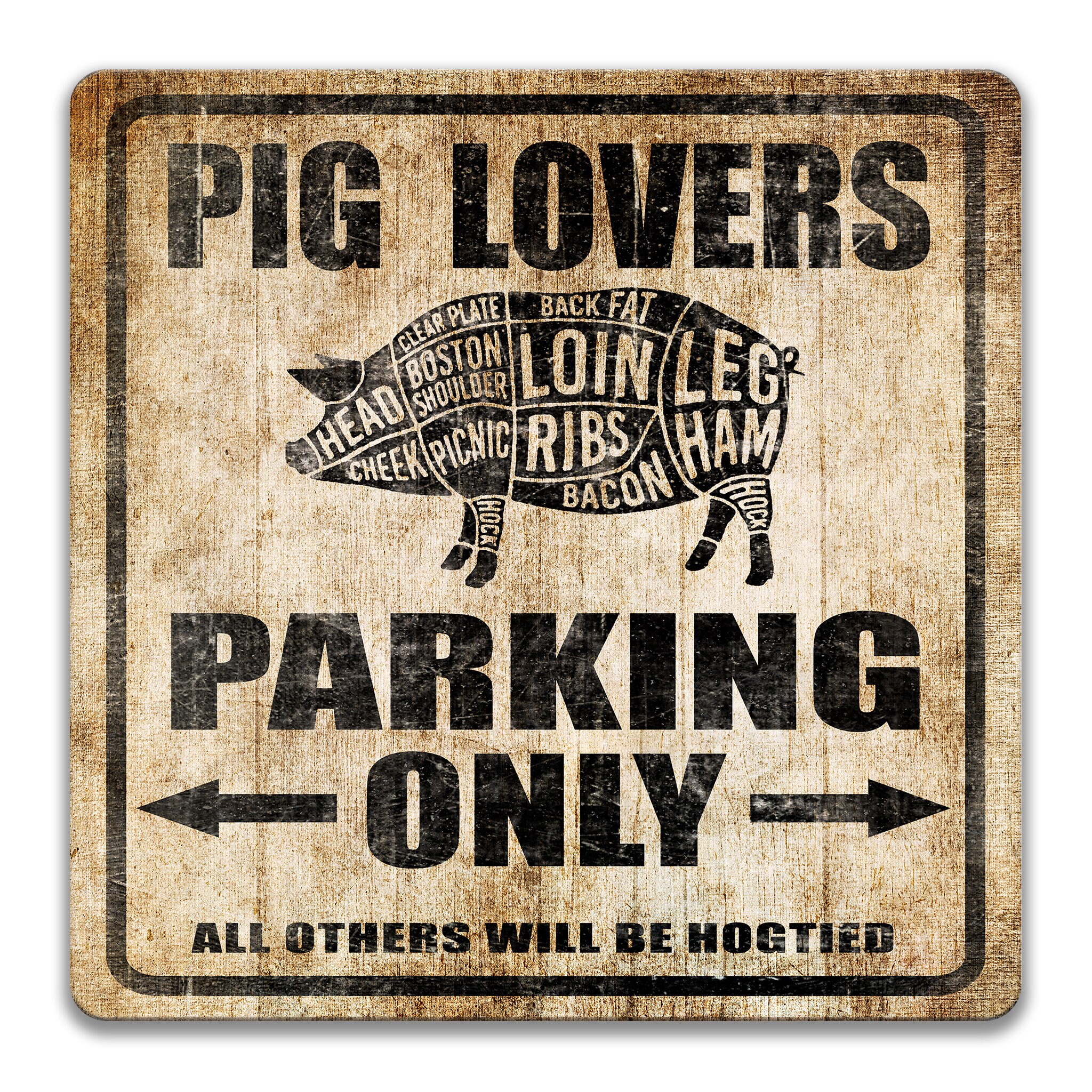 Funny Pig Lovers Sign Meat Eater Gift Pig Gift Farm Animal - Etsy