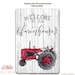 Personalized Red Tractor Sign Farmhouse Sign Vintage Tractor Sign ...