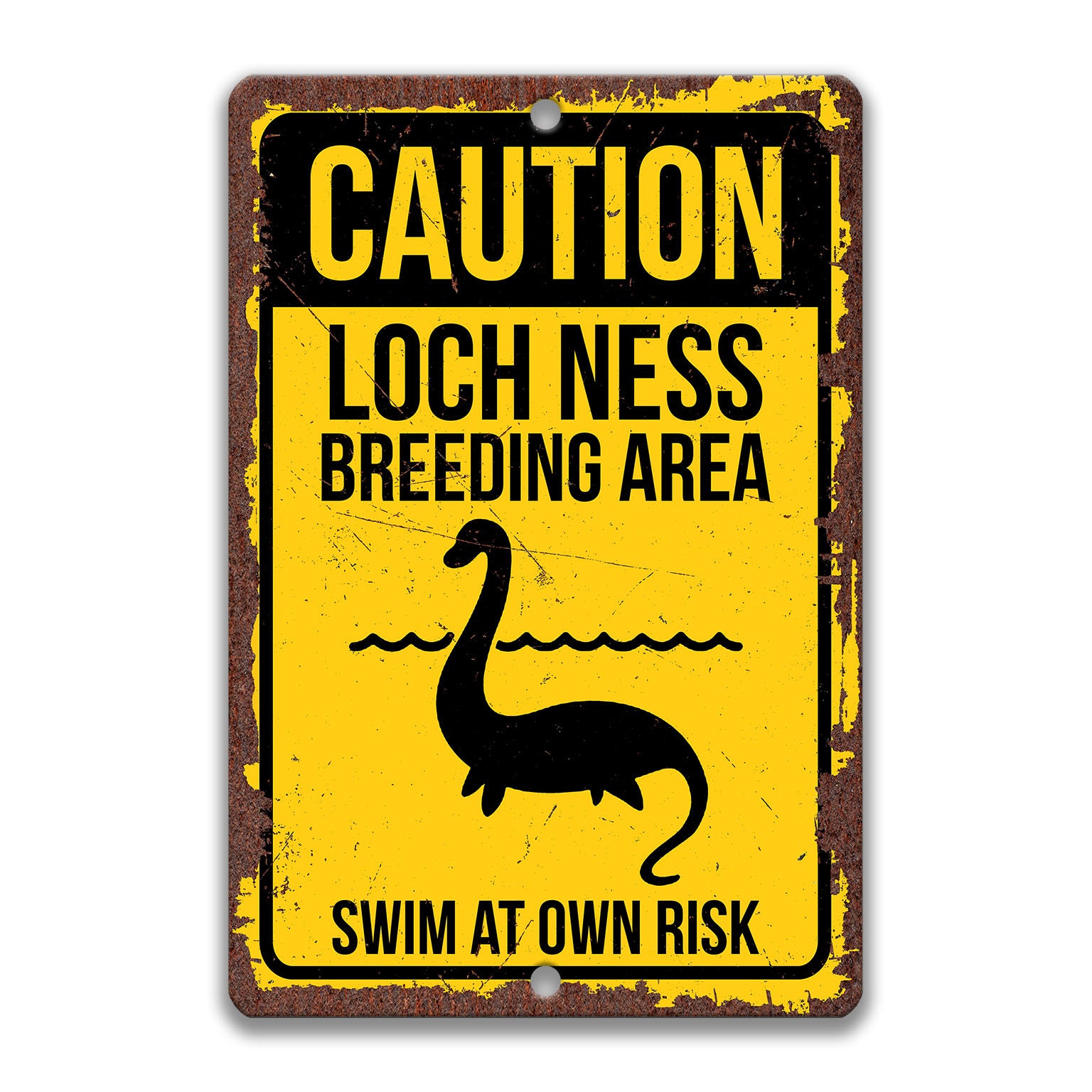Loch Ness Monster Sign, Nessie Cryptid Decor Gift, Loch Ness Area, Sea ...