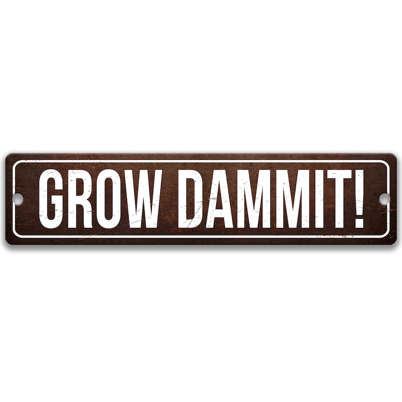 Grow Dammit - Etsy
