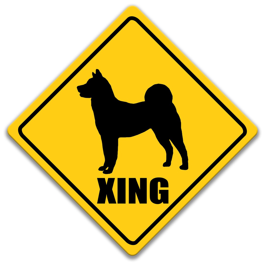 Akita Crossing, Akita Xing Sign, Akita Decor, Akita Sign, Funny Akita ...
