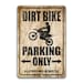 Dirt Bike Parking Only Sign, Dirt Biker Sign, Dirt Biking Lover Gift ...