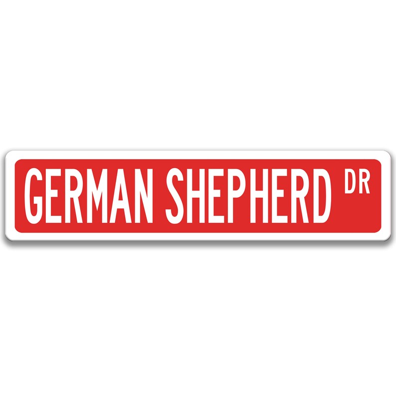 German Shepherd Street Sign German Shepherd Gift German Shepherd Lover ...