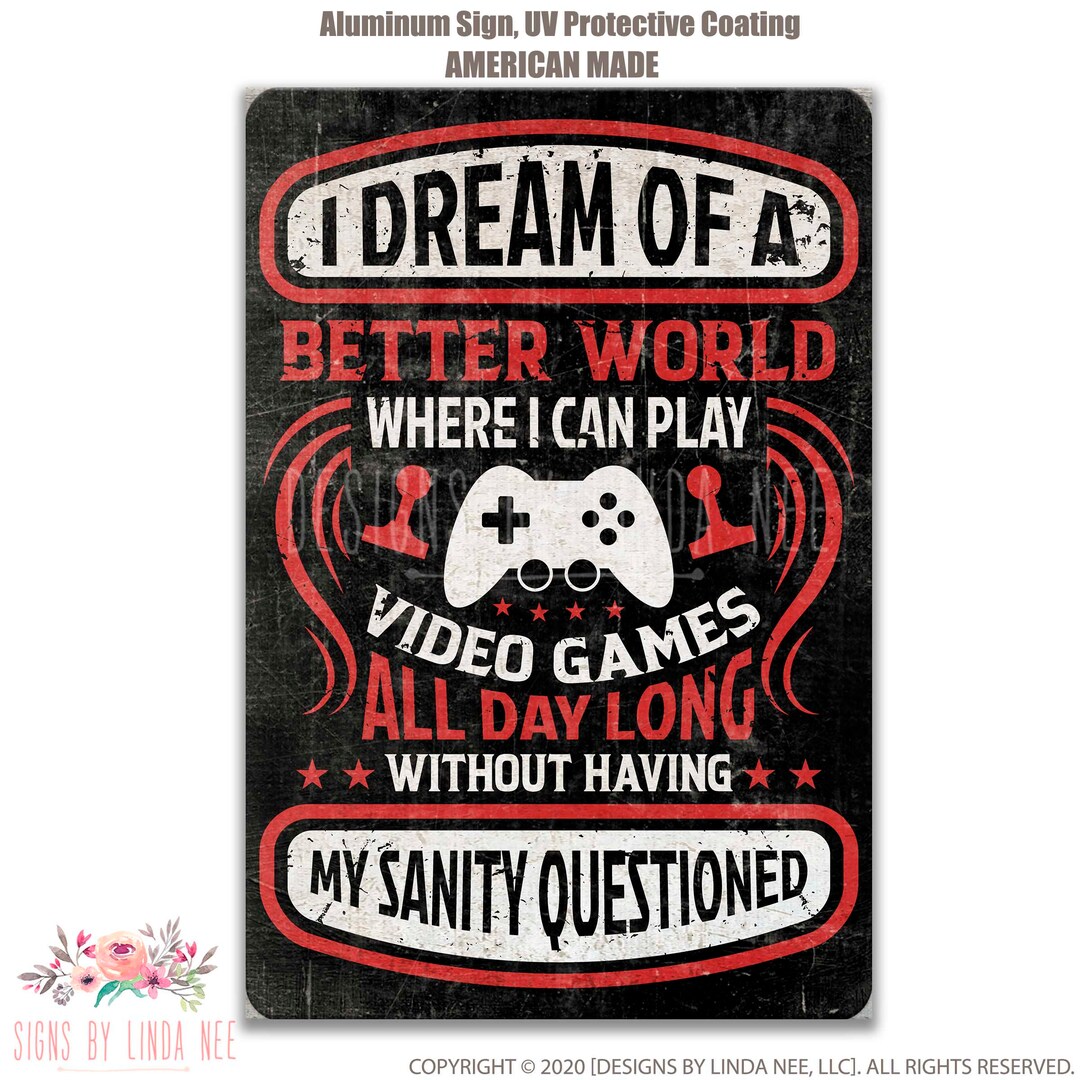 Gamer Room Sign, Video Game Sign, Arcade Sign, Family Game Room, Bar ...